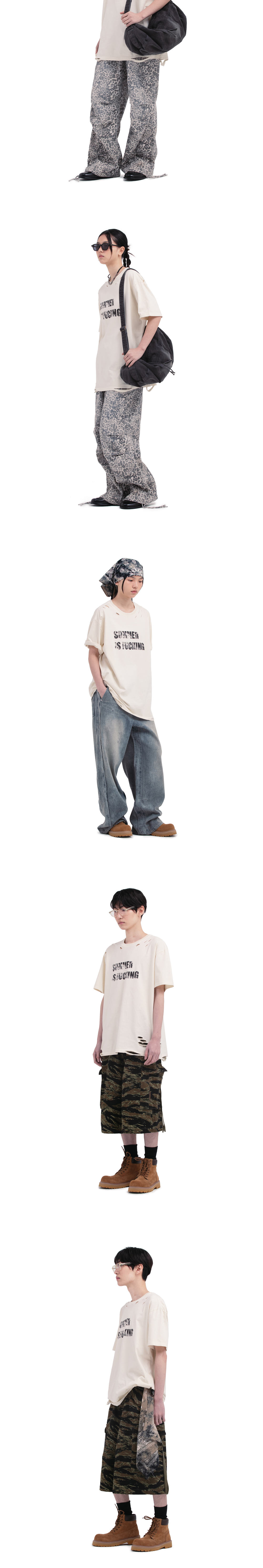 데프가먼츠 피그 썸머 티셔츠 아이보리 | DEFGARMENTS | KREAM