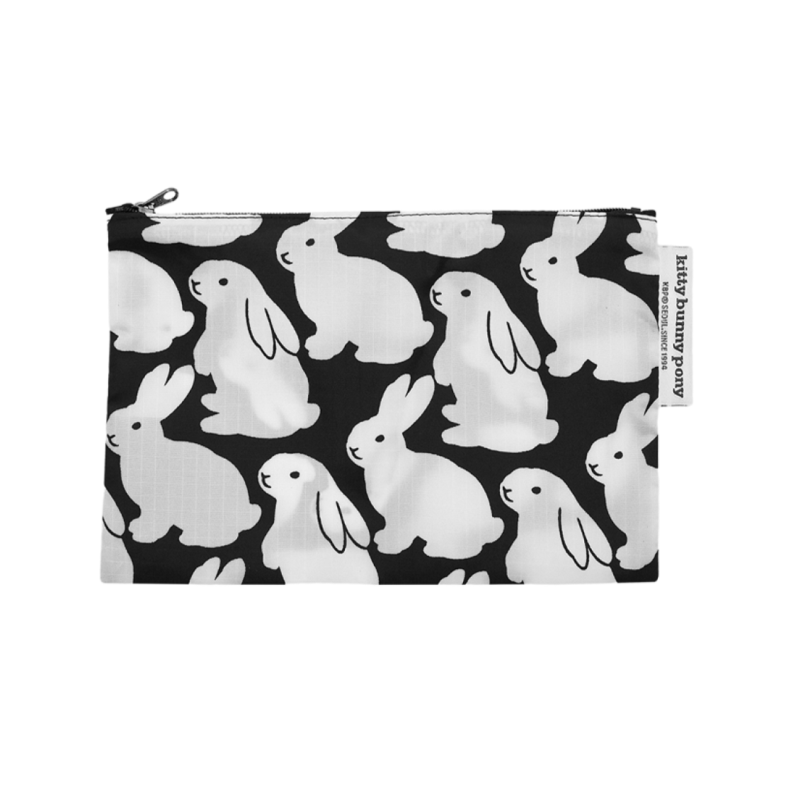 키티버니포니 립스탑 리틀 버니즈 파우치 M 블랙 | Kitty Bunny Pony | KREAM