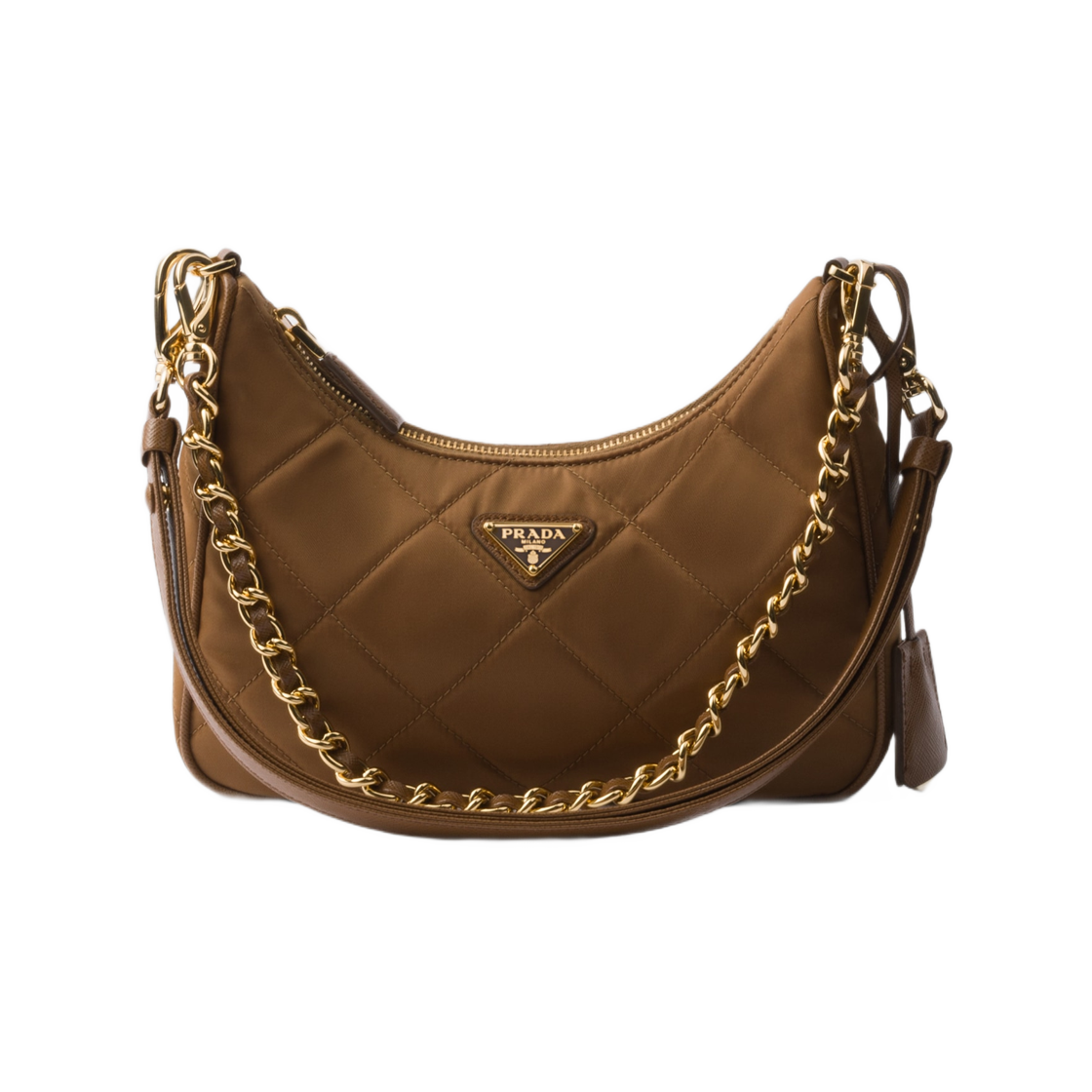 프라다 리에디션 1995 체인 리나일론 미니백 브랜디 | Prada | KREAM