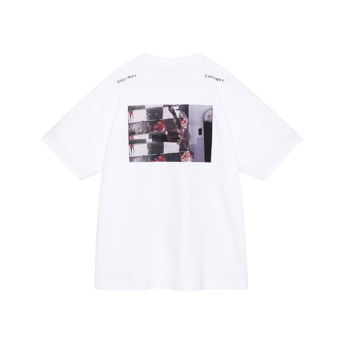 카브엠트 TH 블러드 타일 티셔츠 화이트 - 25SS | Cav Empt | KREAM