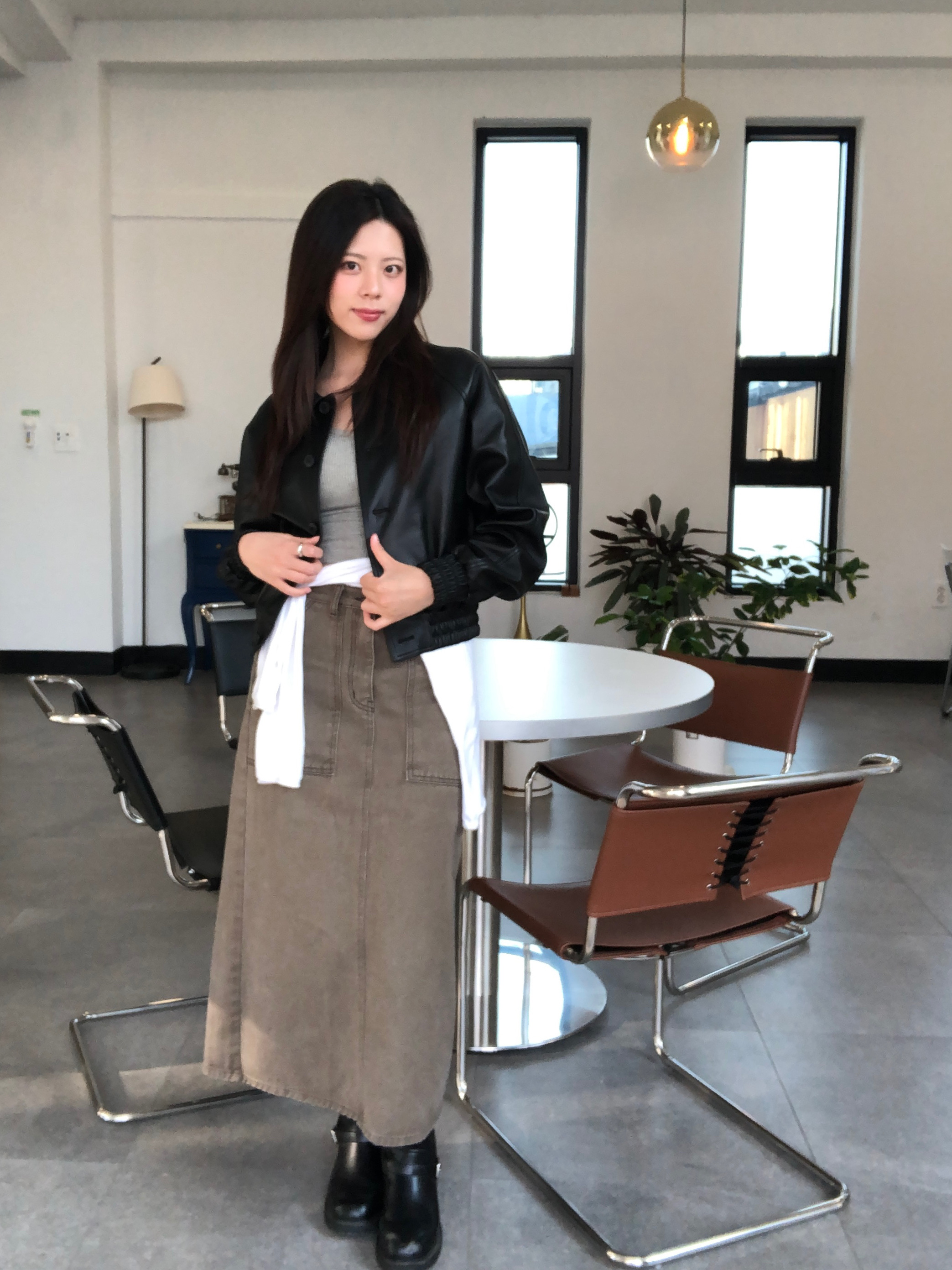 레더자켓 OOTD😎💫🖤 | KREAM