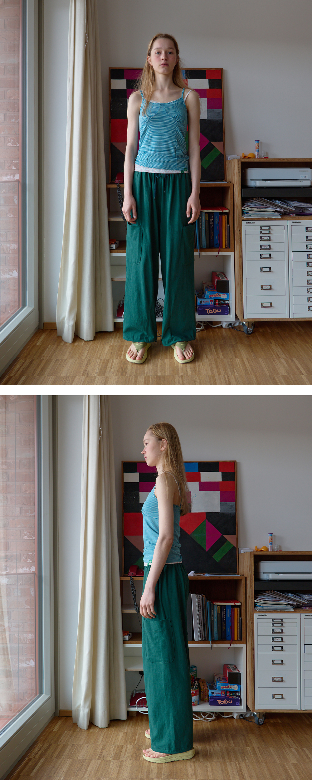 노컨텐츠 202. 빅 포켓 스웻팬츠 그린 | NOCONTENT | KREAM