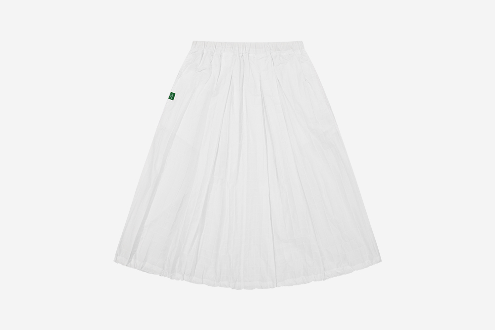 노컨텐츠 206. 텍스쳐드 미디 스커트 화이트 | NOCONTENT | KREAM