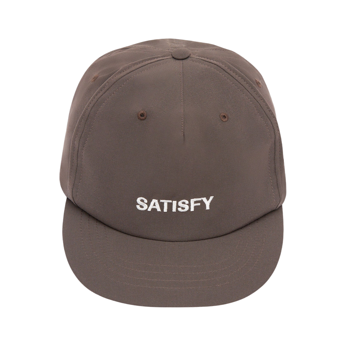 새티스파이 피스쉘 5-패널 핀치 캡 브라운 | Satisfy | KREAM
