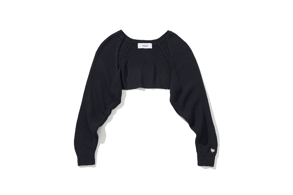 니티드 여성 썸머 부클 볼레로 가디건 네이비 | Knitted | KREAM