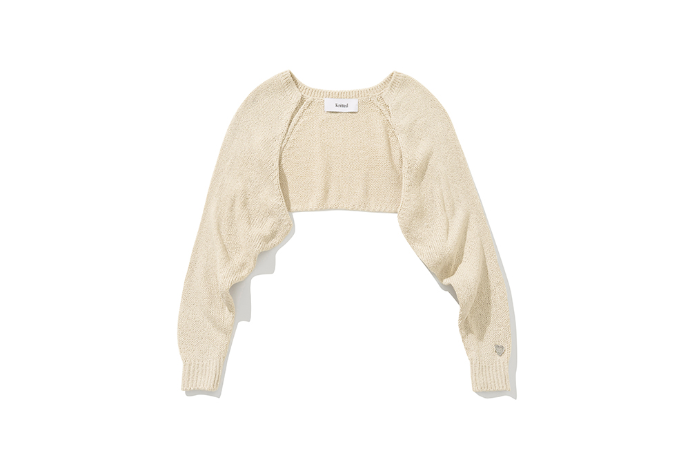 니티드 여성 썸머 부클 볼레로 가디건 린넨 | Knitted | KREAM