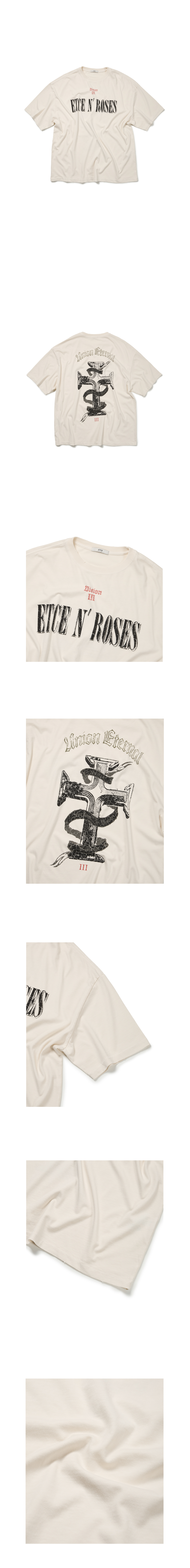 이티씨이 워시드 이터널 데미지 티 오프 화이트 | ETCE | KREAM