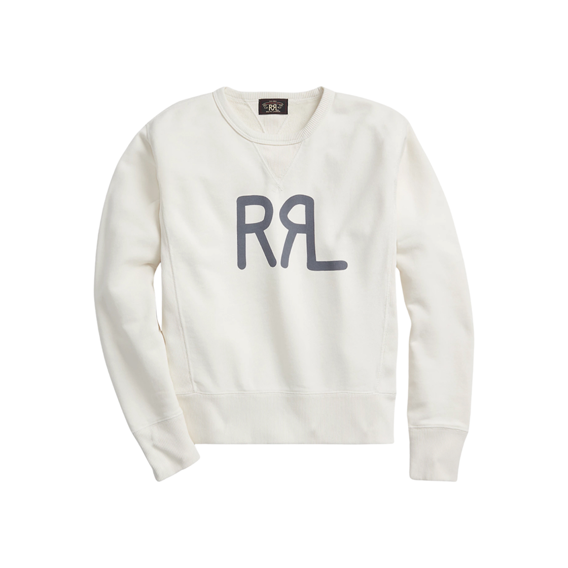 (W) 더블알엘 로고 프렌치 테리 크루넥 스웨트셔츠 크림 | Double RL | KREAM