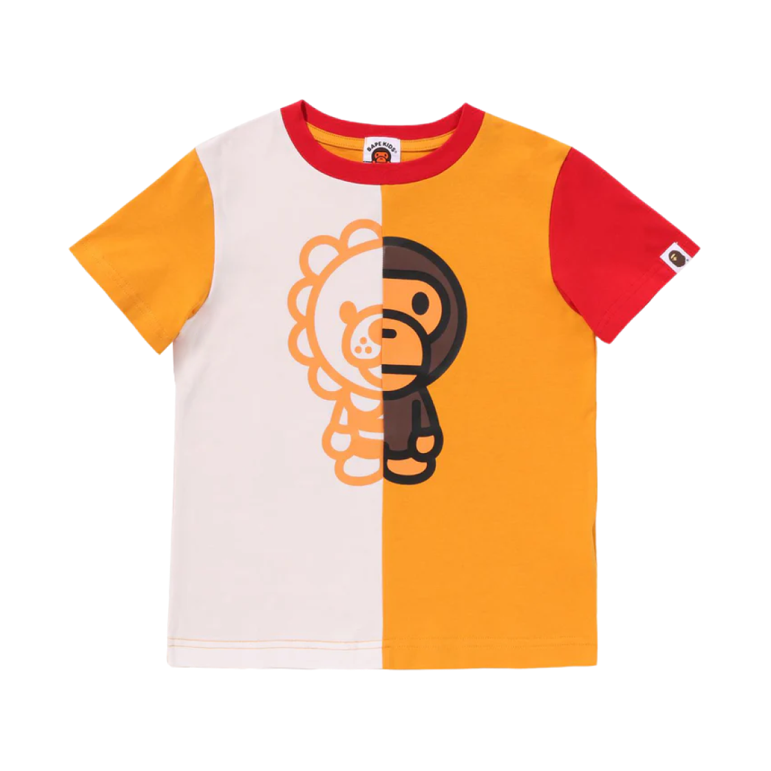 (키즈) 베이프 베이비 마일로 프렌즈 티셔츠 오렌지 | BAPE | KREAM