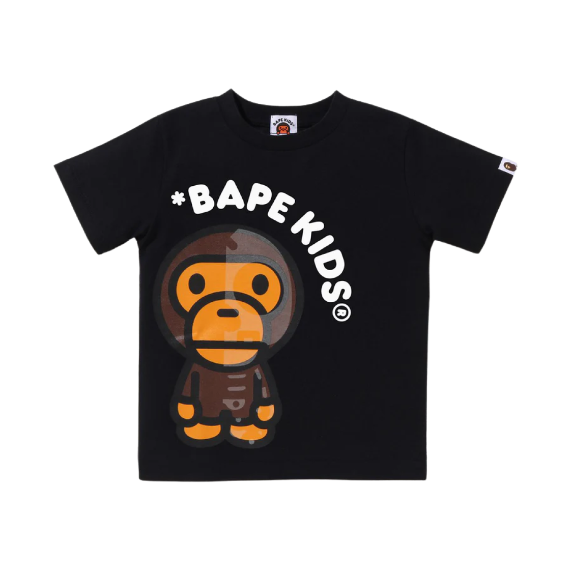 (키즈) 베이프 베이비 마일로 스컬 글로우 인 더 다크 티셔츠 블랙 | BAPE | KREAM