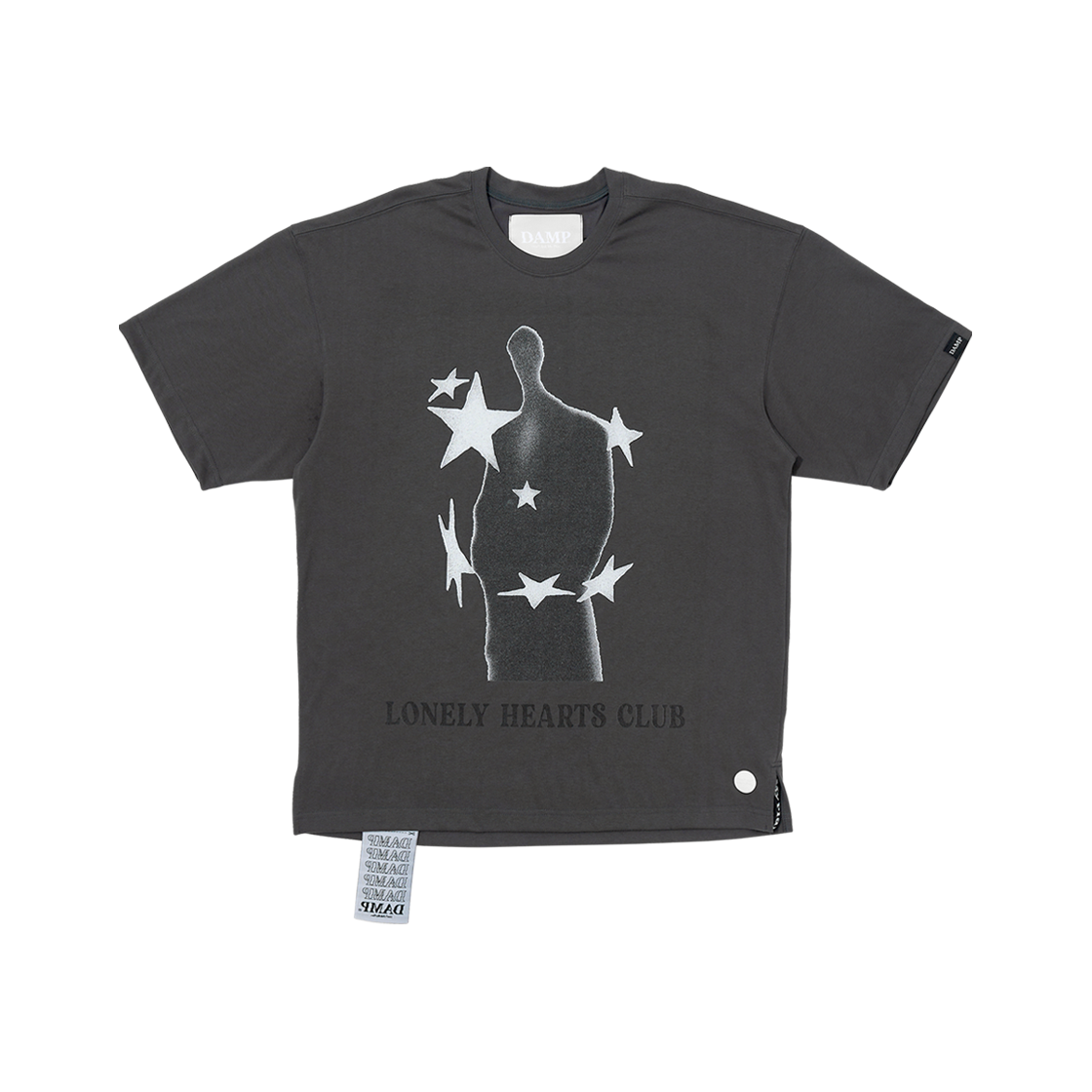 돈애스크마이플랜 론리허트클럽 오버사이즈 티 차콜 | Don’t Ask My Plan | KREAM