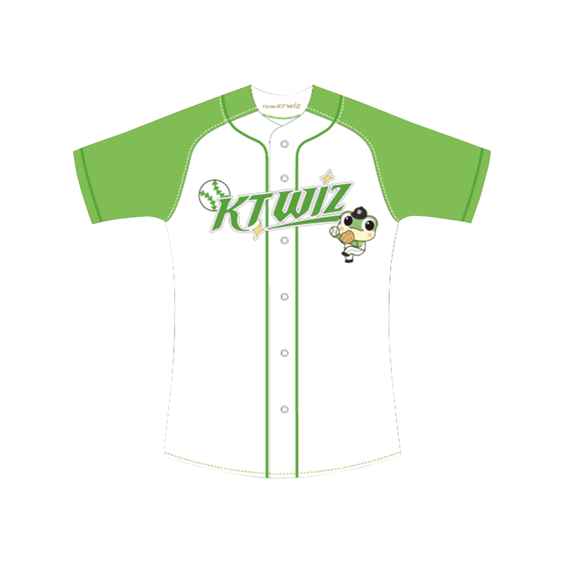 KT 위즈 x 수원이 유니폼 화이트 그린 (논 마킹 버전) | KT Wiz | KREAM