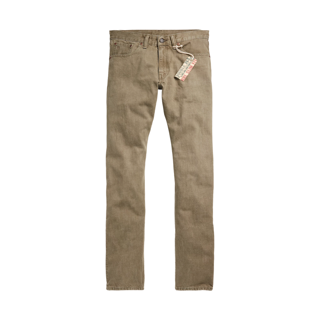 (W) 더블알엘 코튼 크롭 와이드 레그 팬츠 올리브 | Double RL | KREAM