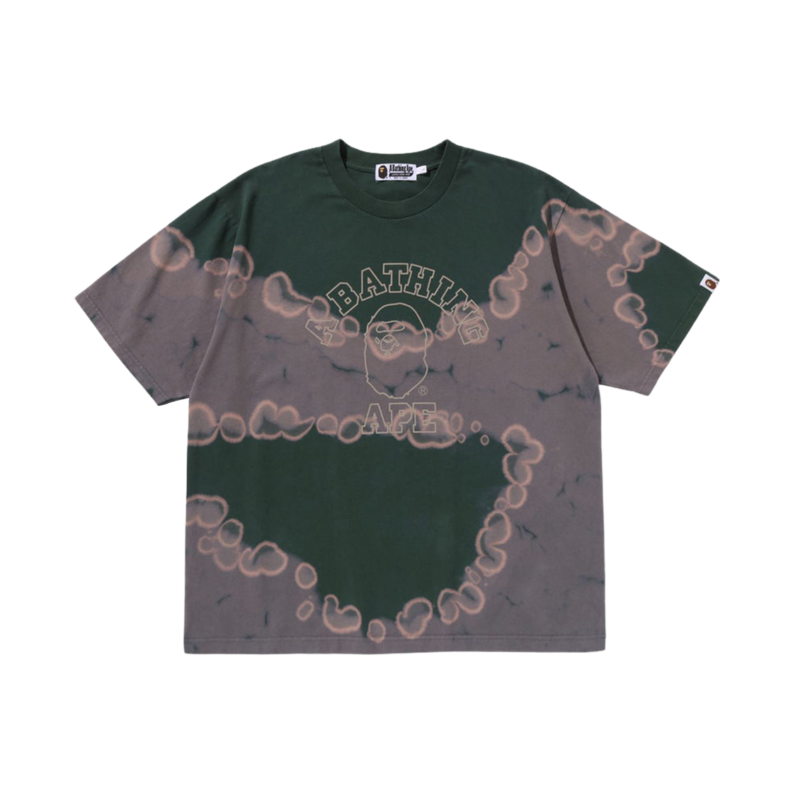 베이프 핸드 드로운 컬리지 릴렉스드 핏 티셔츠 블랙 | BAPE | KREAM