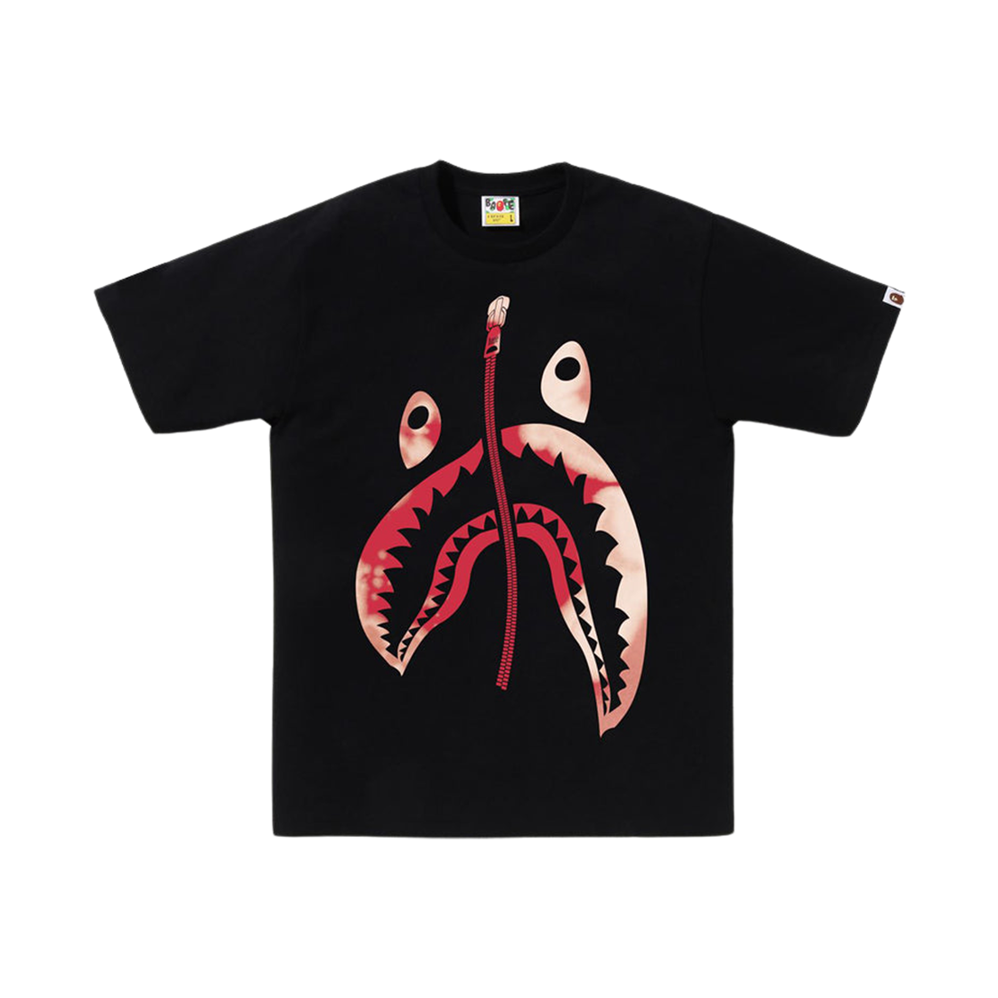 베이프 타이 다이 트위스트 샤크 티셔츠 블랙 | BAPE | KREAM
