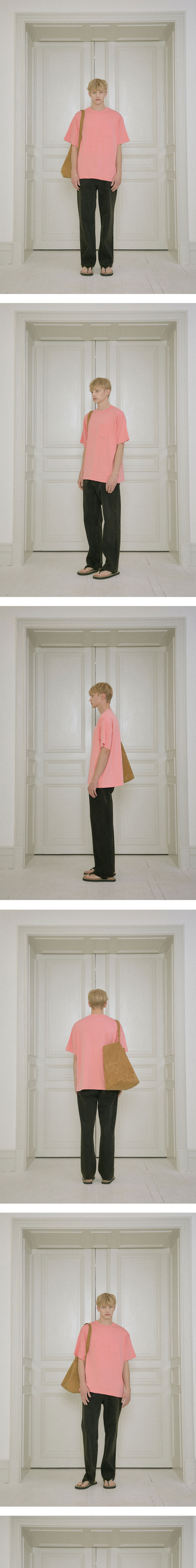 에스티유 포켓 티셔츠 핑크 | STU | KREAM