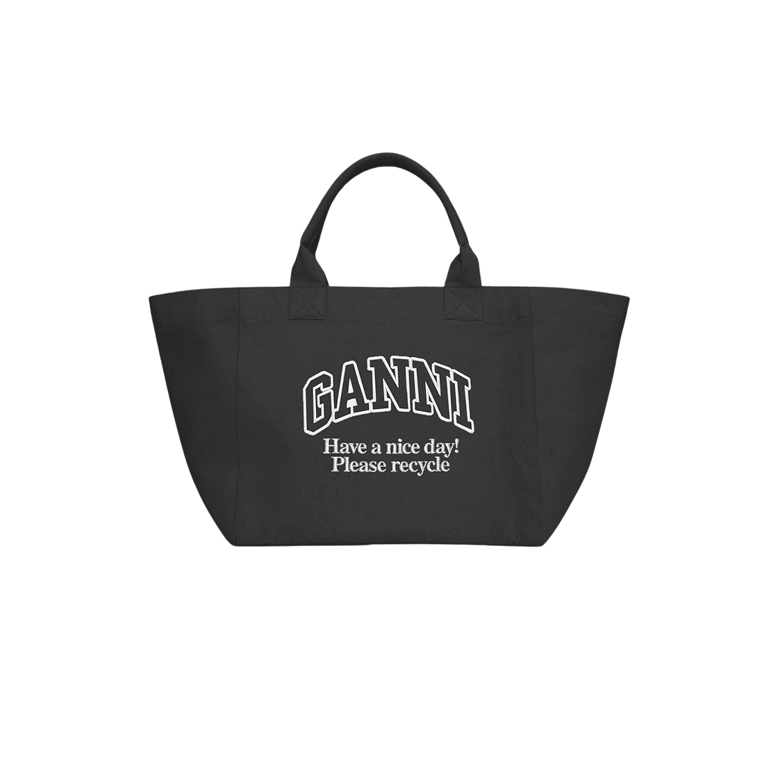 가니 XXL 캔버스 토트백 팬텀 | Ganni | KREAM