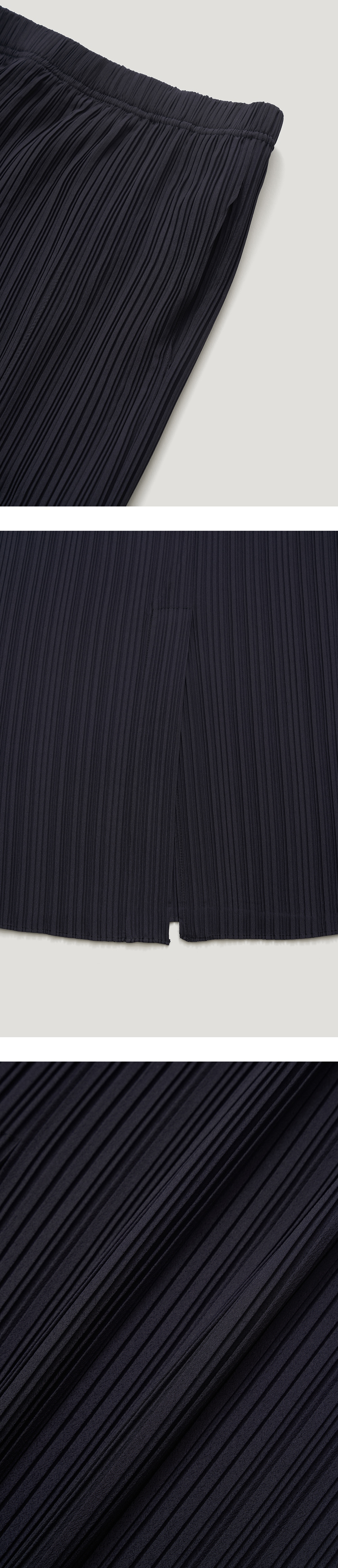 파르벵 플리츠 롱 스커트 다크 네이비 | Farven | KREAM