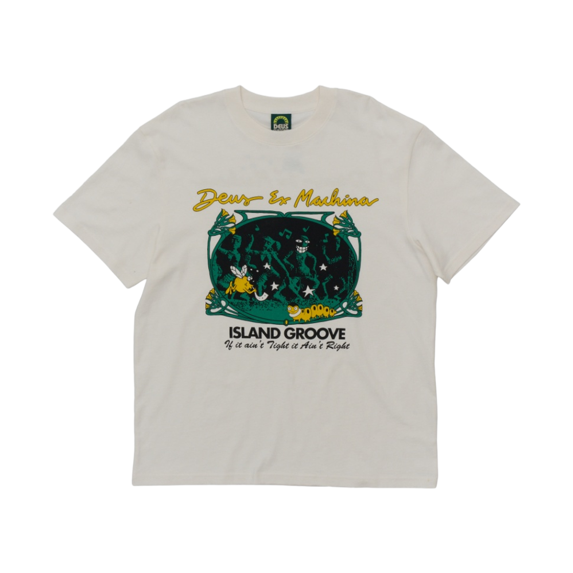 데우스 엑스 마키나 아일랜드 그루브 티셔츠 화이트 | Deus Ex Machina | KREAM
