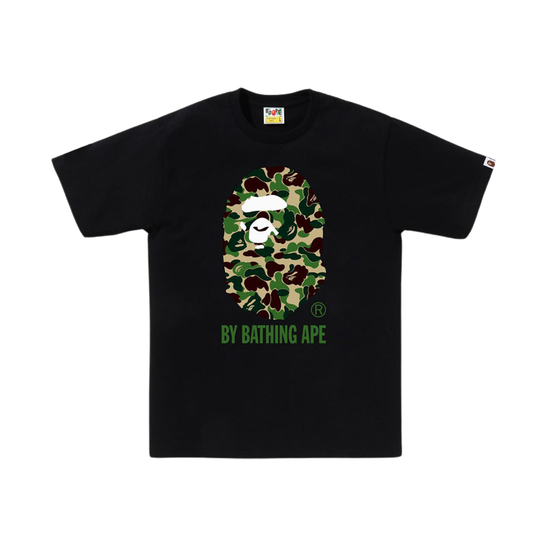 베이프 ABC 카모 바이 베이싱 에이프 티셔츠 블랙 핑크 | BAPE | KREAM