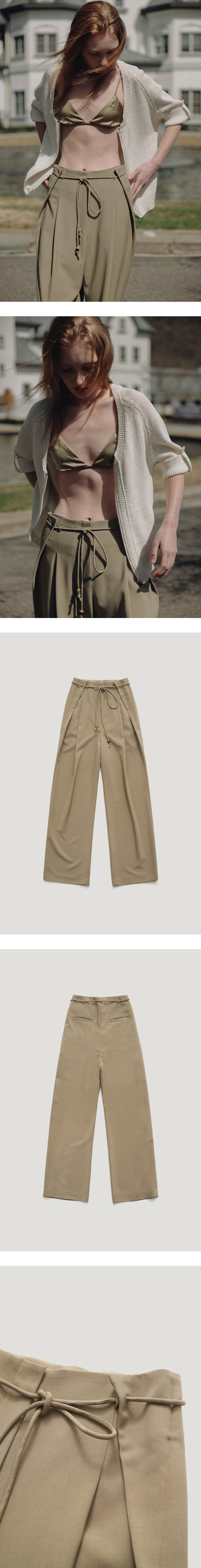 파르벵 비엔나 스트링 슬랙스 아몬드 베이지 | Farven | KREAM