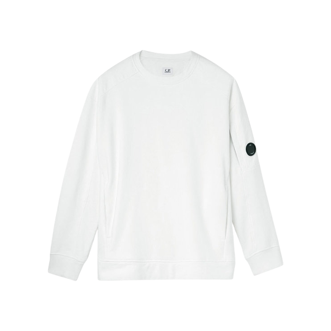 C.P. 컴퍼니 렌즈 와펜 나일론 믹스드 스웨트셔츠 화이트 - 20FW | C.P. Company | KREAM