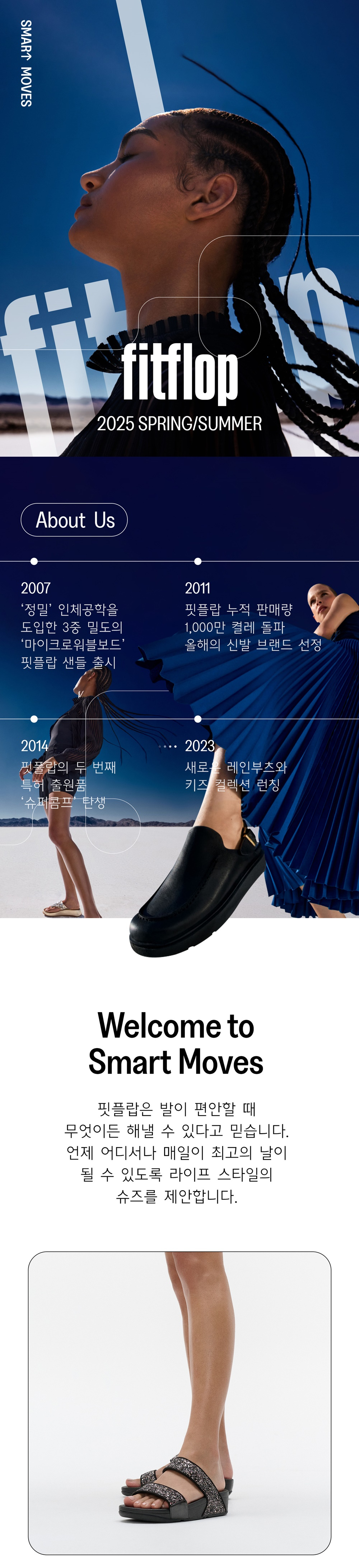 핏플랍 루루 멀티 글리터 블랙 여성 슬라이드 | FITFLOP | KREAM