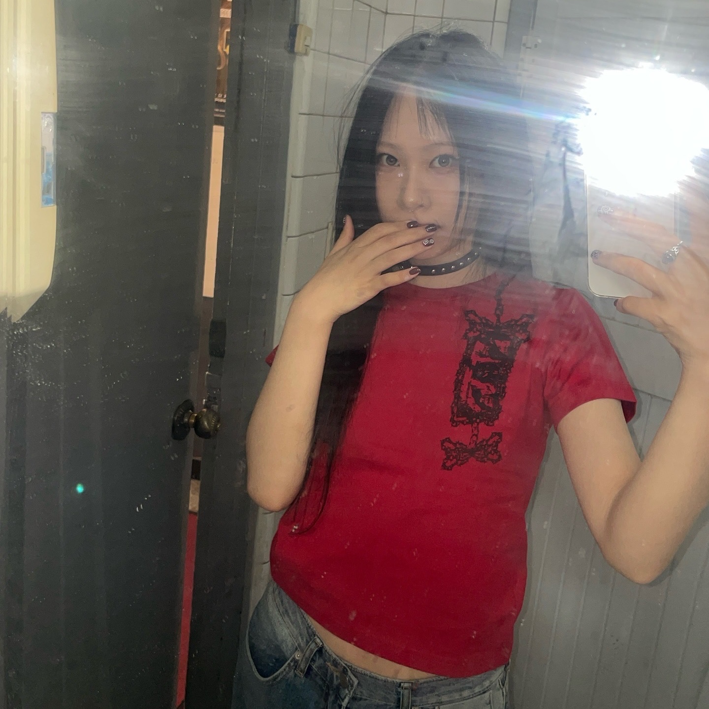 CHAIN RIBBON TEE | KREAM