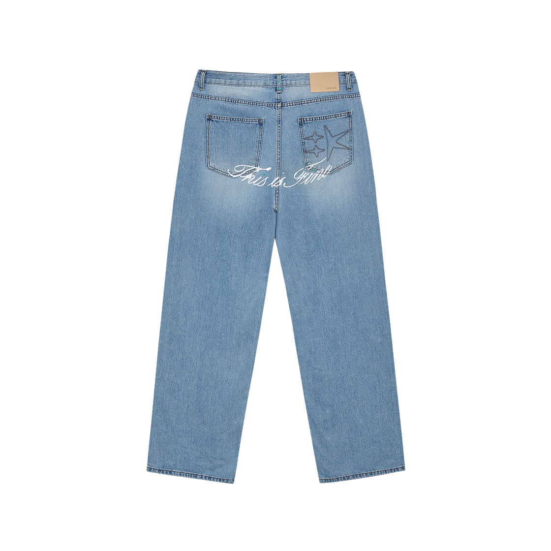 디스이즈파인 x 펀플렉스 로고 진 라이트블루 | THIS IS FINE | KREAM