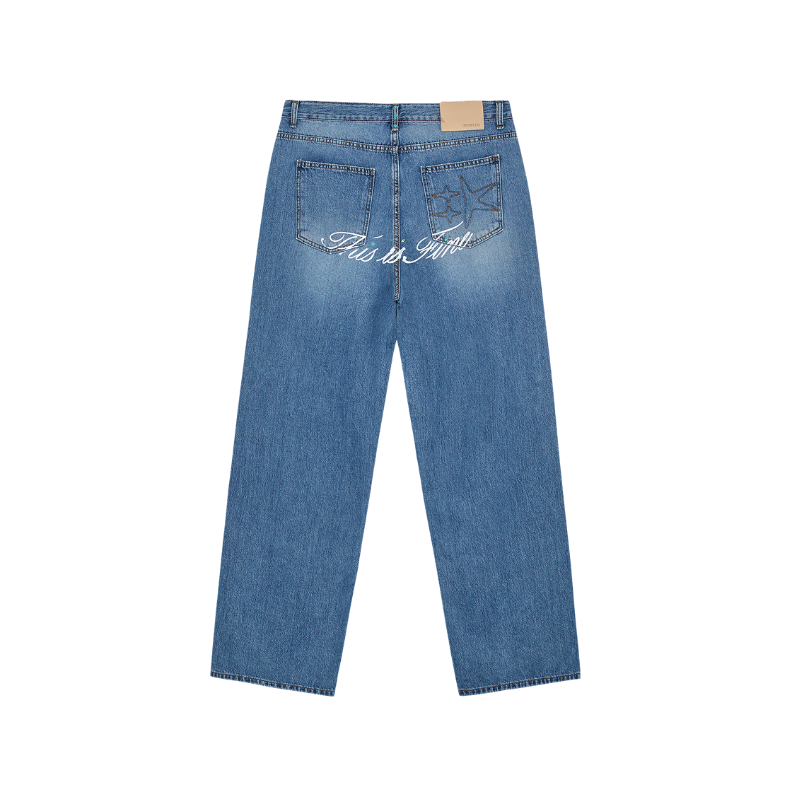 디스이즈파인 x 펀플렉스 로고 진 블루 | THIS IS FINE | KREAM