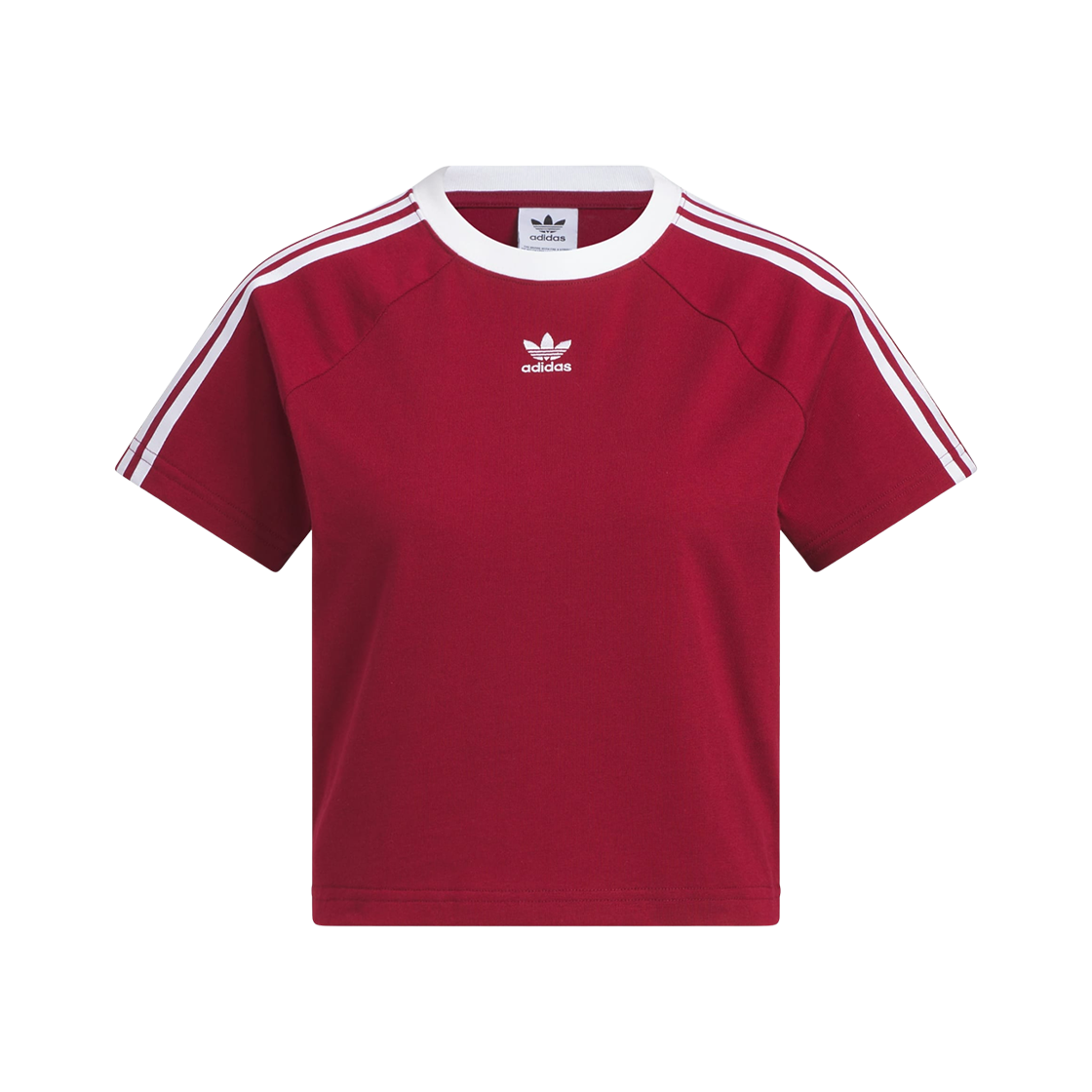 (W) 아디다스 오리지널스 3S 캘리 숏슬리브 티셔츠 컬리지에이트 버건디 - KR 사이즈 | Adidas | KREAM