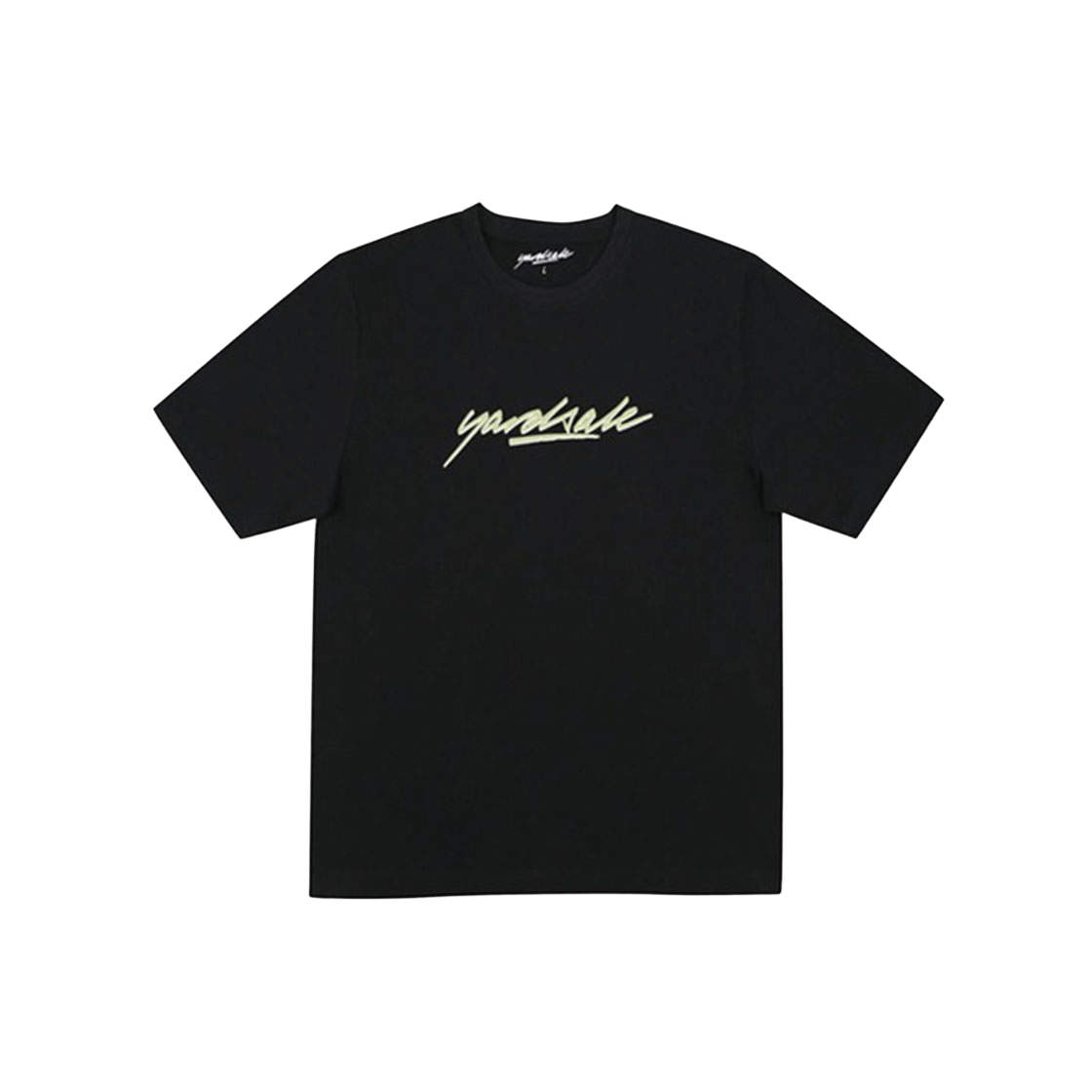 야드세일 스크립트 티셔츠 블랙 | YARDSALE | KREAM