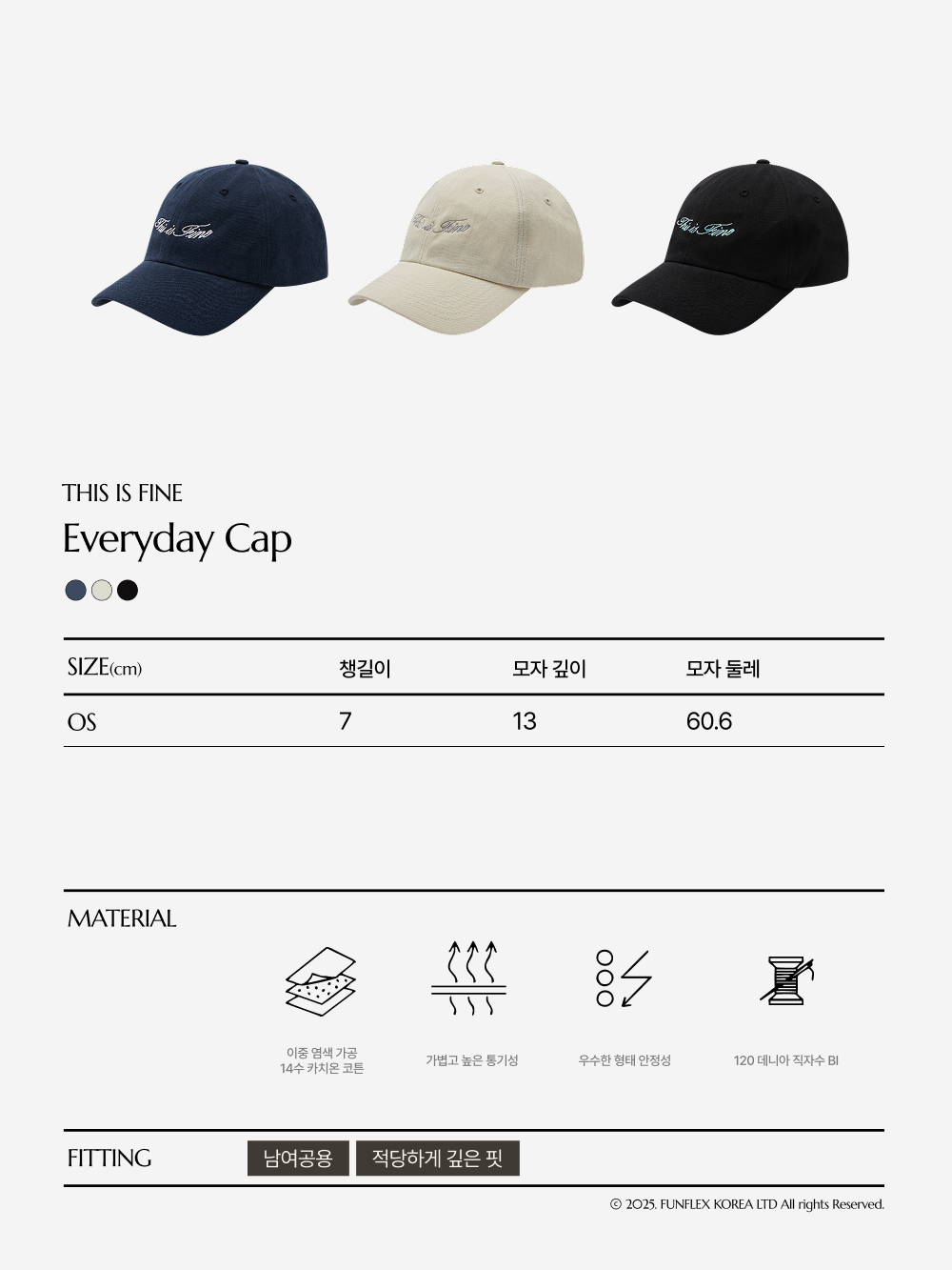디스이즈파인 에브리데이 캡 블랙 | THIS IS FINE | KREAM