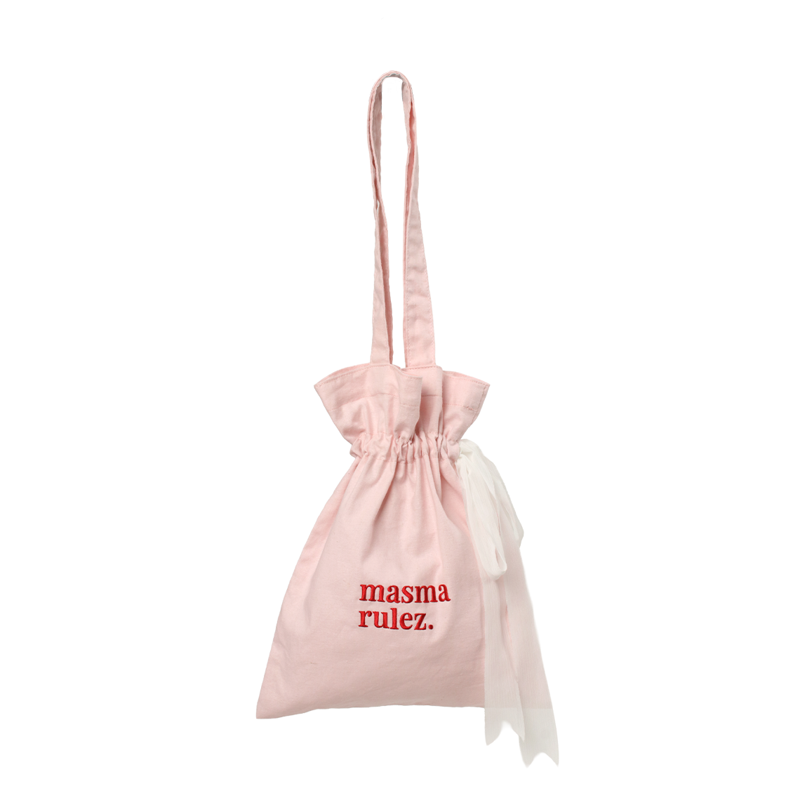 마스마룰즈 리본 에코백 핑크 | MASMARULEZ | KREAM
