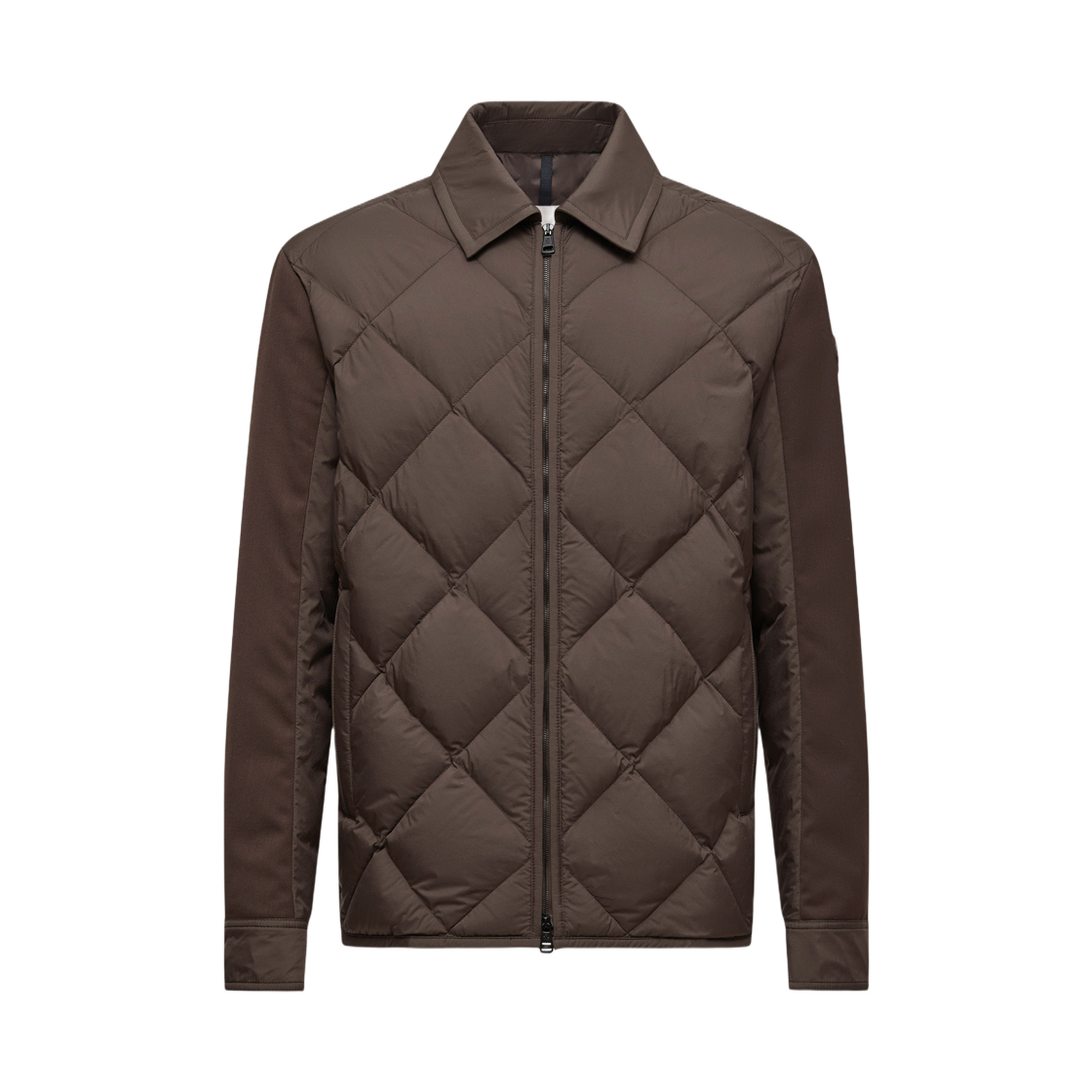 몽클레르 에기이유 다이아몬드 퀼티드 다운 셔츠 자켓 브라운 - 25FW | Moncler | KREAM