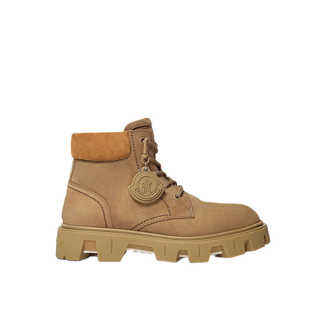 몽클레르 피크 시티 누벅 앤 스웨이드 레이스 업 부츠 카키 - 25FW | Moncler | KREAM