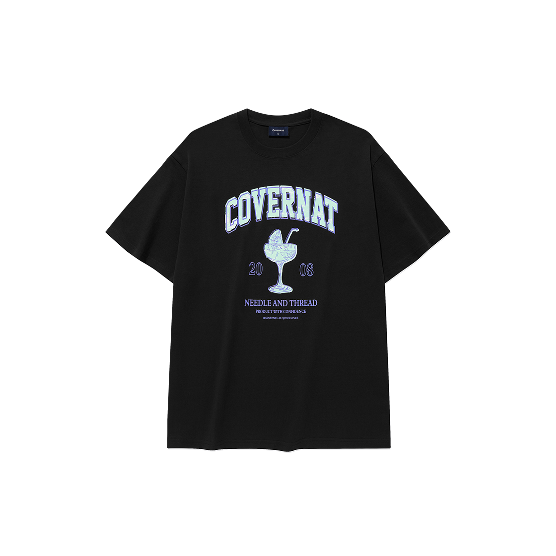 커버낫 칵테일 그래픽 티셔츠 블랙 | COVERNAT | KREAM