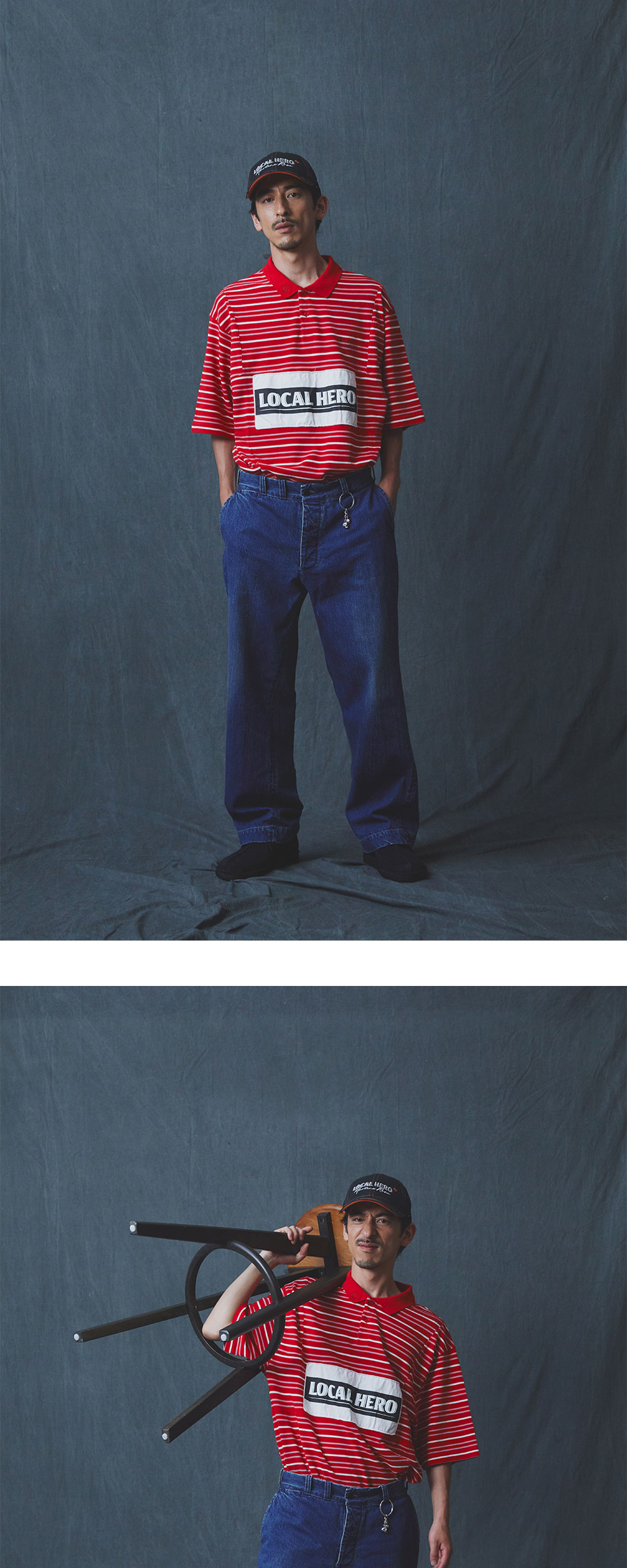 시오타 데님 슬랙스 미디엄 다크 블루 - 25SS | Ciota | KREAM