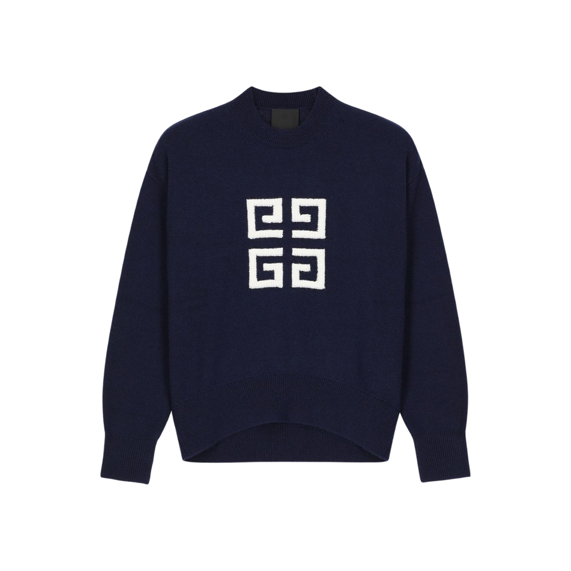 (W) 지방시 4G 로고 니트 네이비 화이트 | Givenchy | KREAM