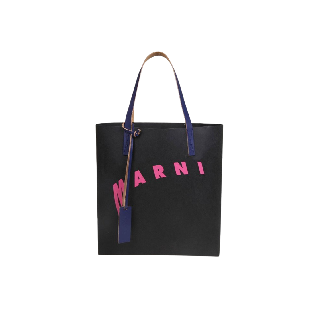 마르니 로고 프린트 쇼퍼백 블랙 | Marni | KREAM