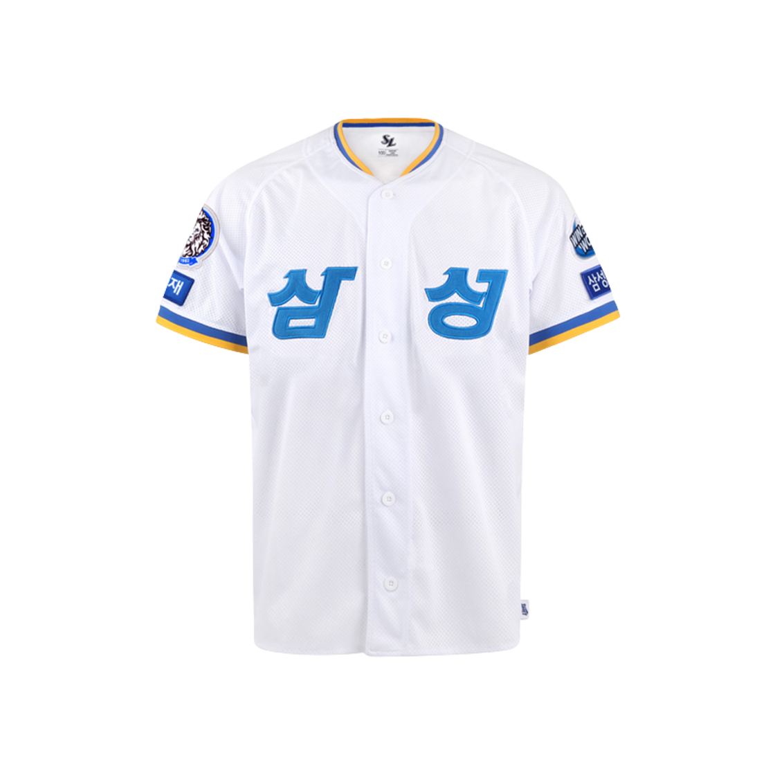 삼성 라이온즈 2025 프로페셔널 한글 올드 홈 유니폼 화이트 (논 마킹 버전) | Samsung Lions | KREAM