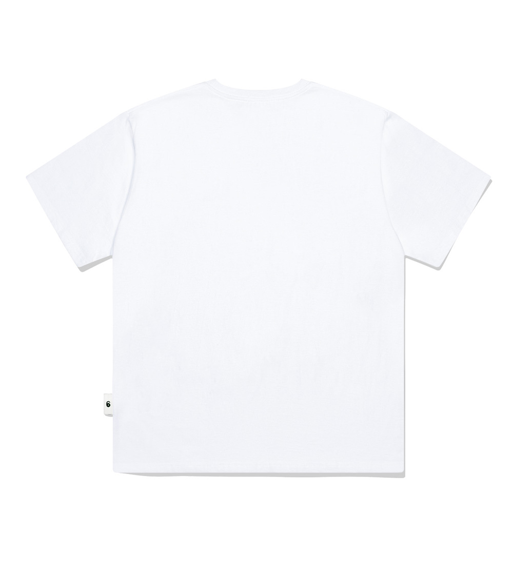 이스케이프프롬 데빌 ESCF 로고 콜라주 프린트 오버핏 반팔티 화이트 | ESCAPEFROM | KREAM