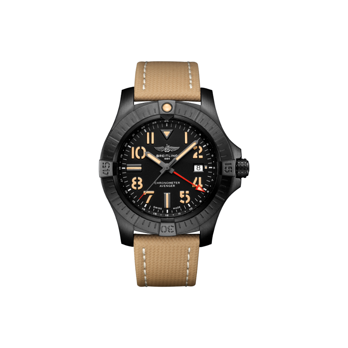 [B등급] 브라이틀링 어벤저 오토매틱 GMT 45 나이트미션 | Breitling Vintage | KREAM