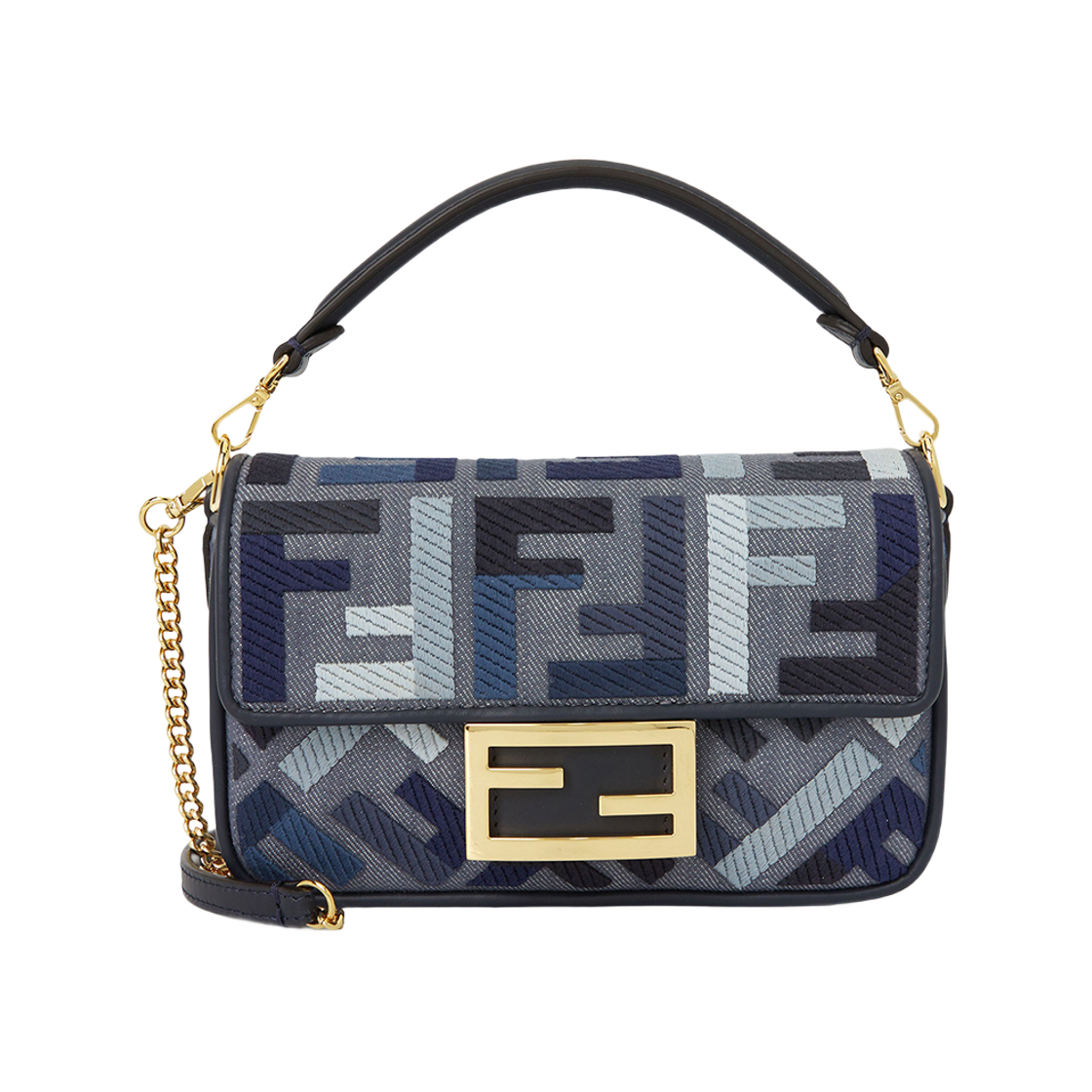 펜디 바게트 체인 숄더백 블루 | Fendi | KREAM