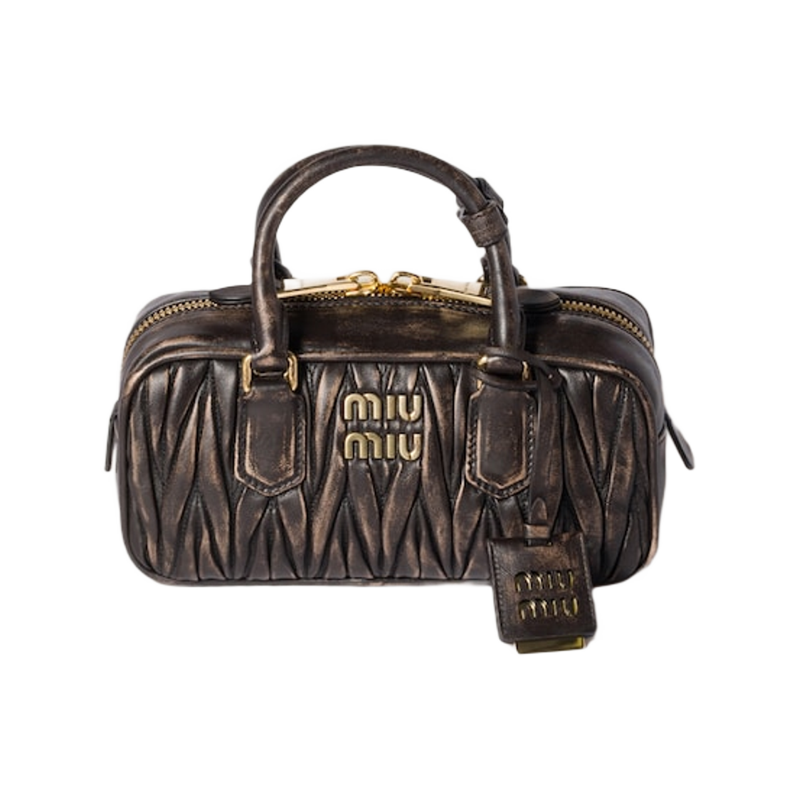 미우 미우 아르카디 마테라쎄 나파 레더 백 커피 | Miu Miu | KREAM