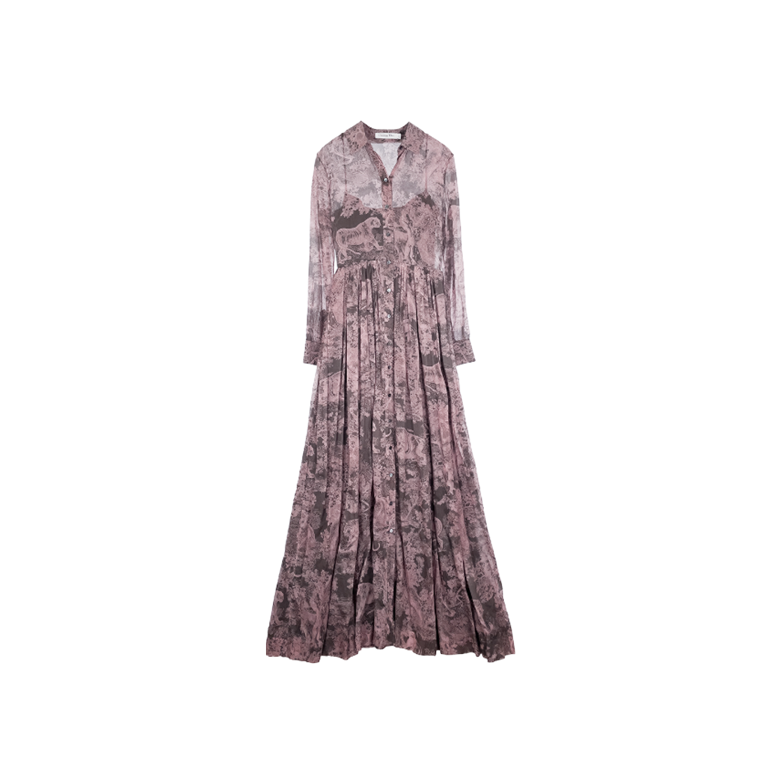 디올 23FW 리비에라 셔츠 롱 드레스 36 핑크/그레이 | DIOR Boutique | KREAM