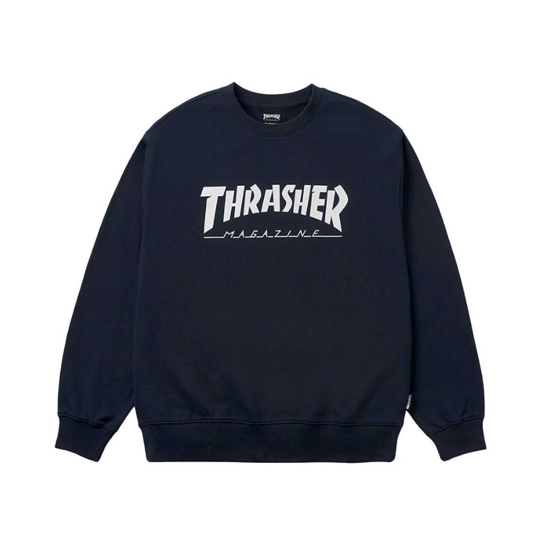 트레셔 매거진 로고 맨투맨 네이비 | THRASHER | KREAM