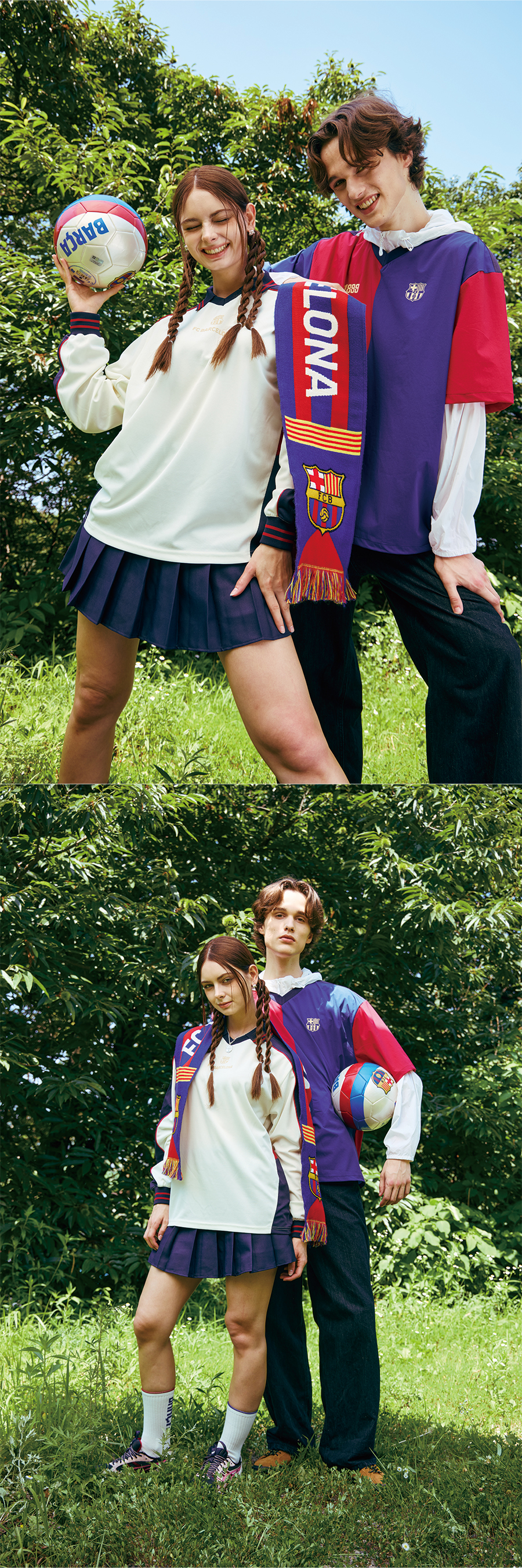 FC 바르셀로나 헤리티지 롱슬리브 저지 아이보리 | FC BARCELONA | KREAM