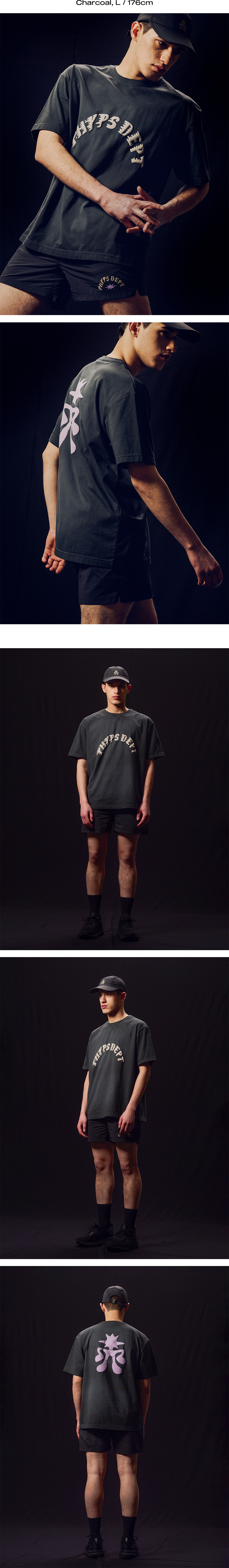 피지컬 디파트먼트 [쿨코튼] 러닝 클래스 반팔티셔츠_빈티지 블루 | PHYSICAL DEPARTMENT | KREAM