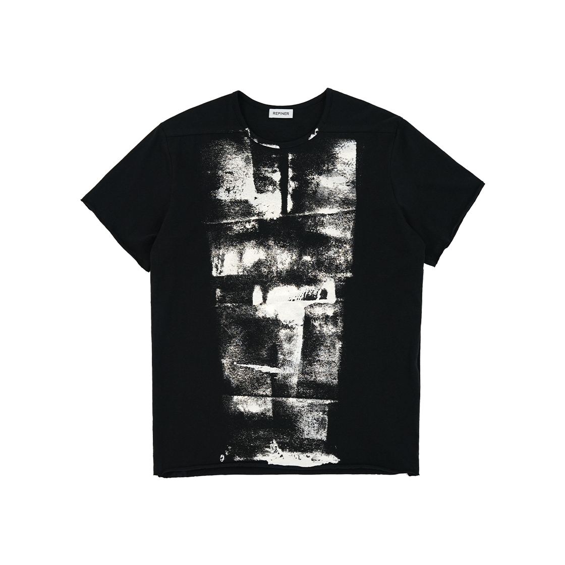리파이너 매스 스틸 포일 티셔츠 블랙 | REPINER | KREAM